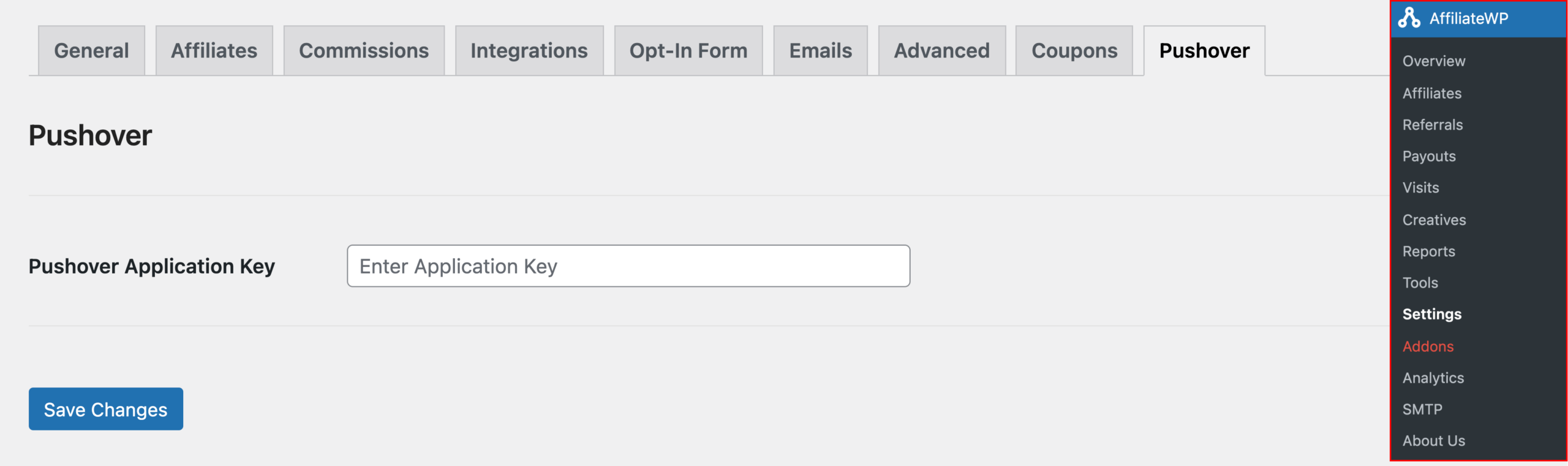 Pushover Notifications addon - AffiliateWP