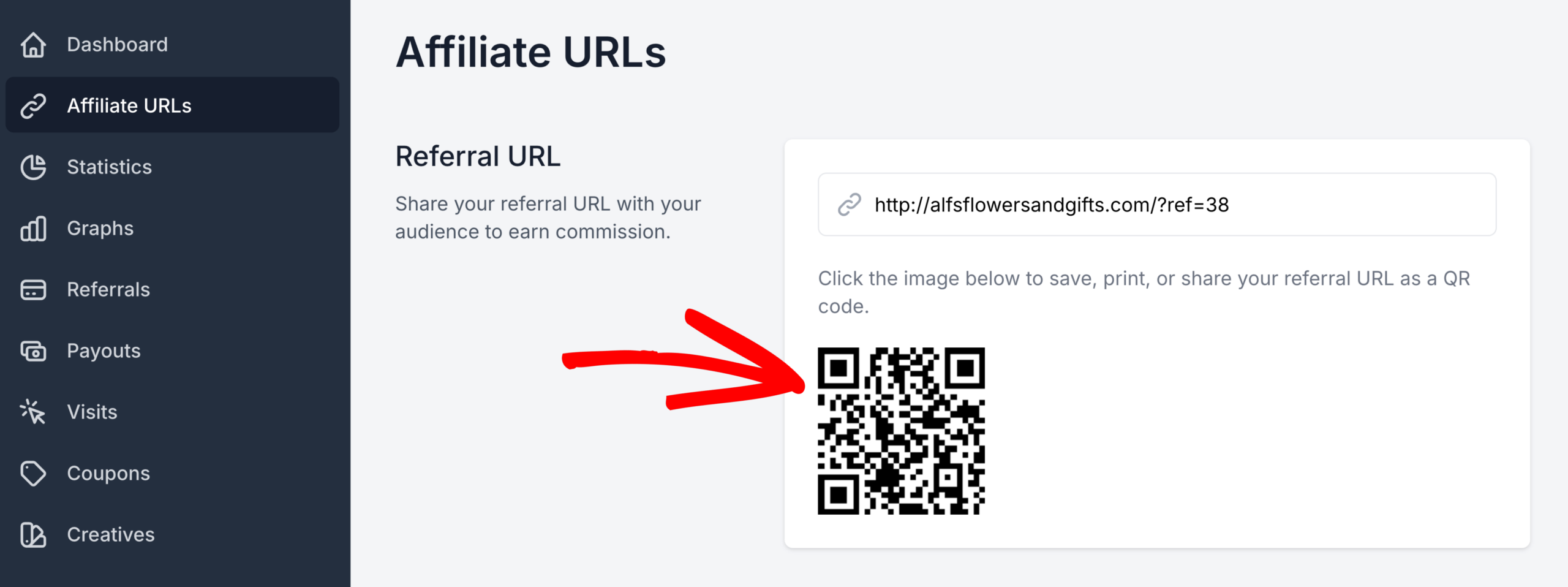 Affiliate QR Codes addon - AffiliateWP