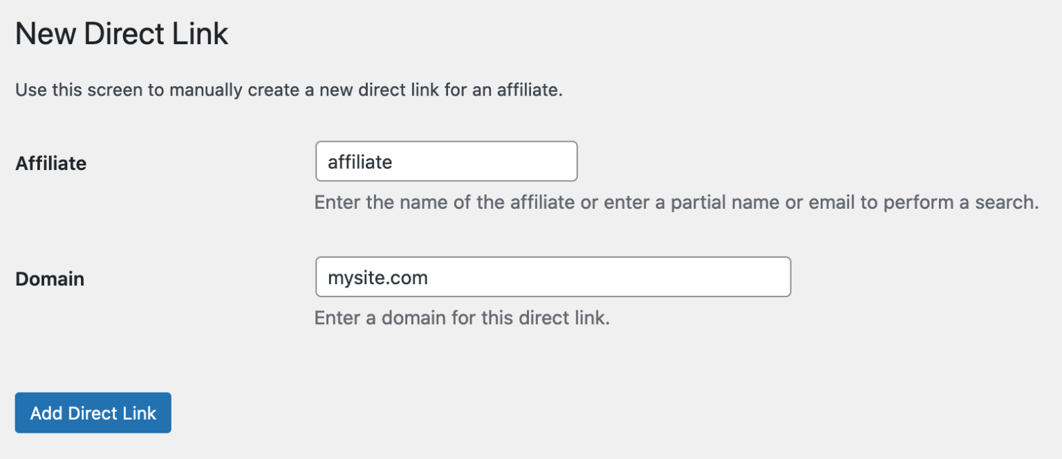 Direct Link Tracking Installation and Usage - AffiliateWP