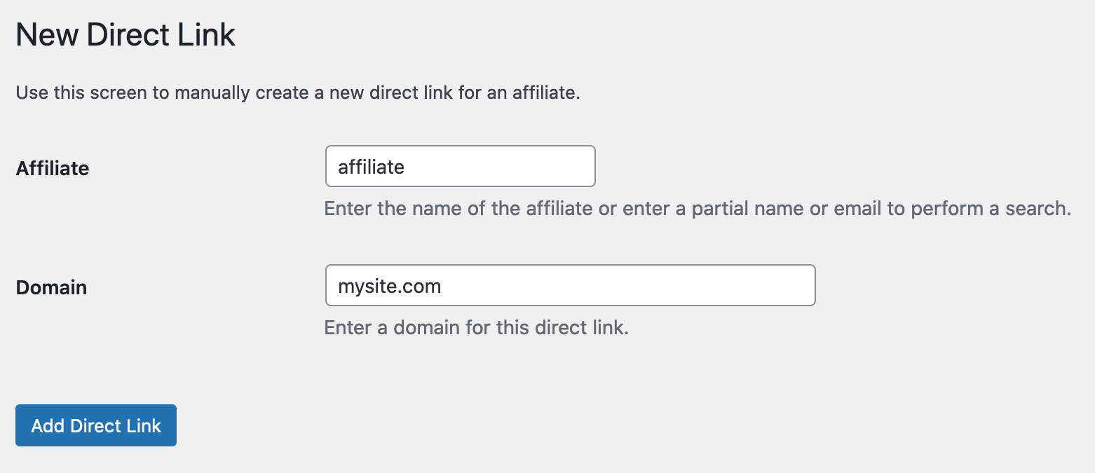 Direct Link Tracking Installation and Usage - AffiliateWP