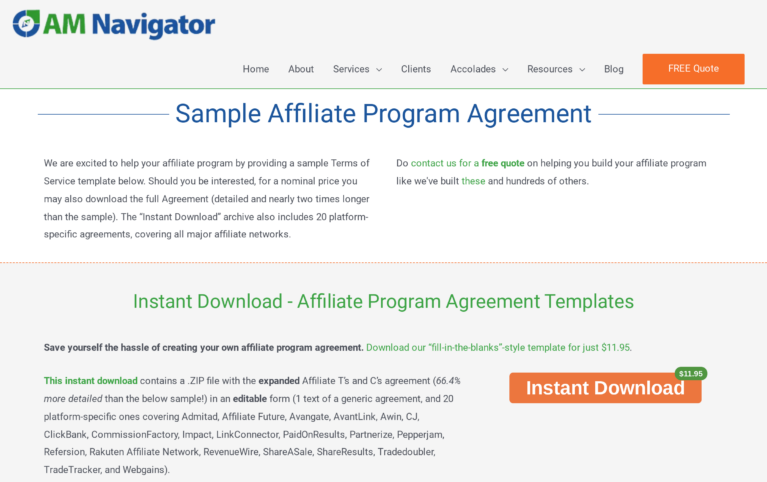 5 Best Affiliate Agreement Templates and Generators