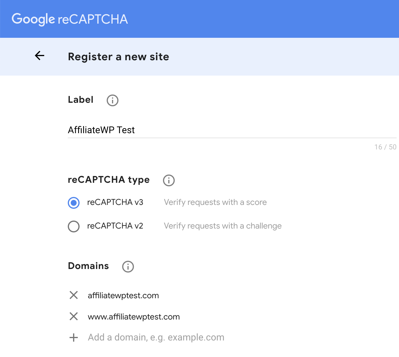 Setting Up Google reCAPTCHA - AffiliateWP