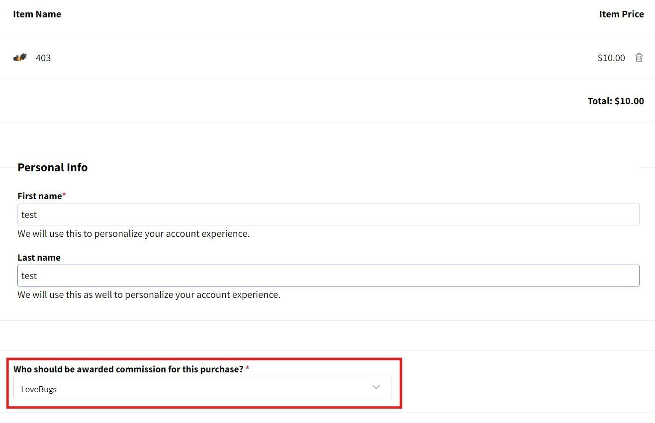 How to Allow Customers to Choose a Referrer at Checkout