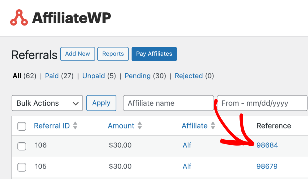 WooCommerce - AffiliateWP