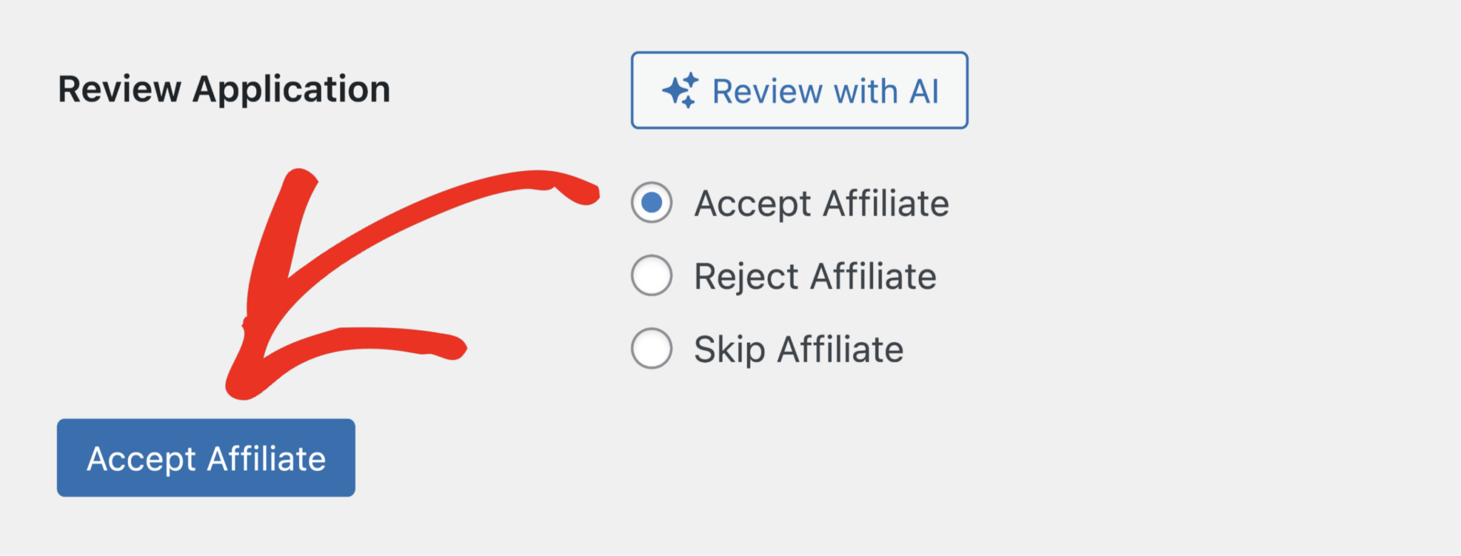 Reviewing Affiliate Applications - AffiliateWP