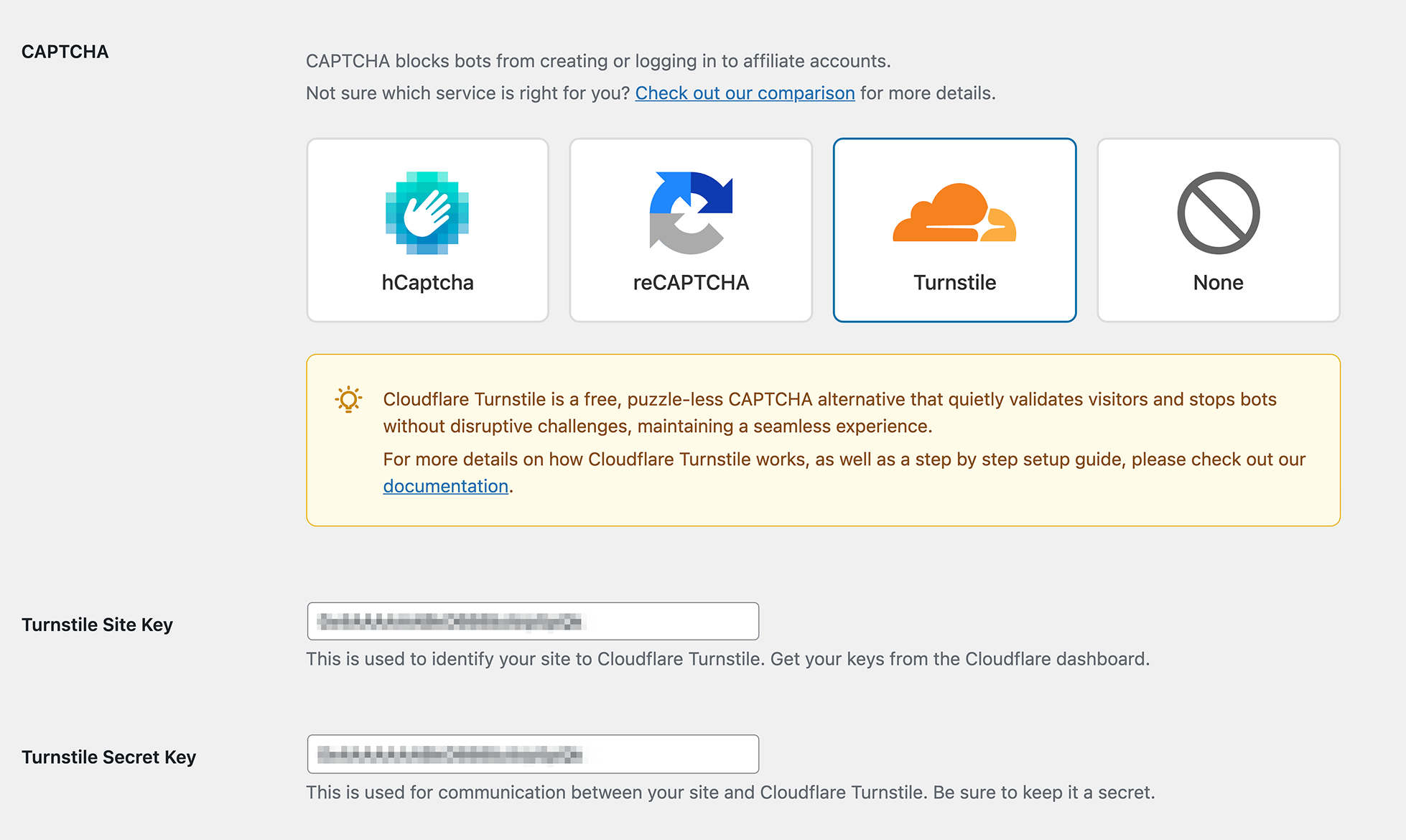 Enabling CAPTCHA in AffiliateWP - AffiliateWP